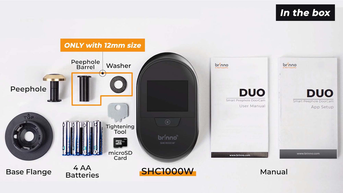 SHC1000W Motion Plus Peephole DoorCam - Brinno