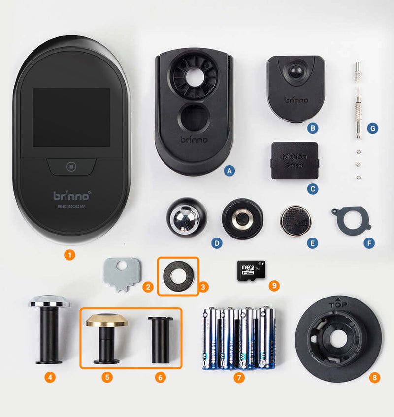 SHC1000W Motion Plus Peephole DoorCam - Brinno