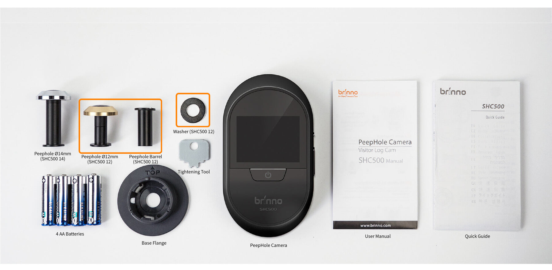 SHC500 Theft Proof Peephole Camera - Brinno